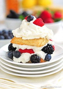 Citrus Tea Biscuits with Berry Honey Shortcake