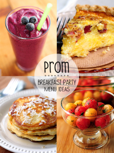 Prom Night Menu Ideas