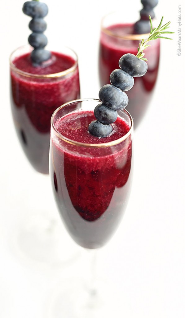 Blueberry Bellini Recipe - She Wears Many Hats