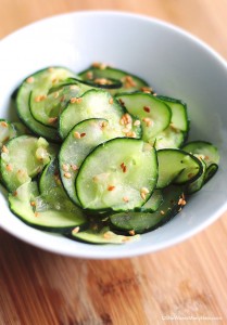 Wasabi Cucumber Sesame Salad